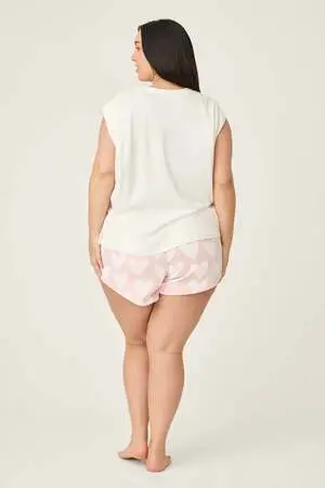 PJ Salvage Super-soft Cotton Sundae Best Lounge Pajama Set Plus Size