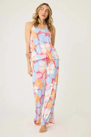 PJ Salvage Tropical Floral Modal Jersey Racerback Tank
