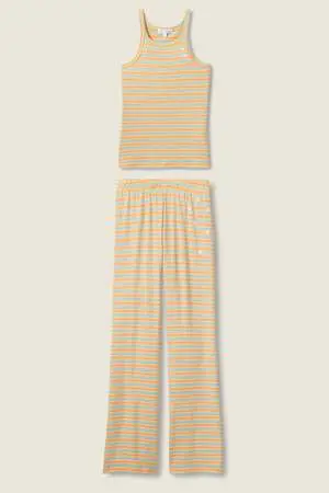 PJ Salvage Sunshine On My Mind -striped Lounge Pajama Set