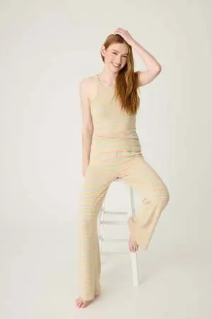 PJ Salvage Sunshine On My Mind -striped Lounge Pajama Set