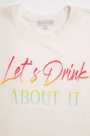 PJ Salvage Let's Sip On It" Graphic Sleeveless Tank