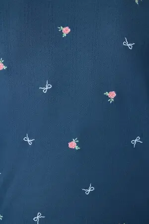 PJ Salvage English Rose Embroidered Sleep Shorts