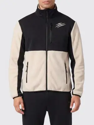 PLEIN SPORT Zip-up Fleece Jacket - Beige