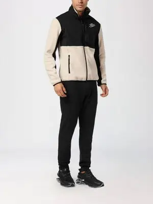 PLEIN SPORT Zip-up Fleece Jacket - Beige