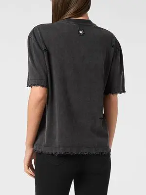 Philipp Plein Graphic Print T-shirt - Black