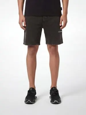 PLEIN SPORT Cotton Sports Shorts - Black
