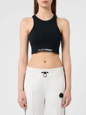 Plein Sport Off The Shoulder Performance Tops For Women