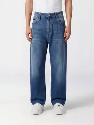 Philipp Plein Wide Leg Jeans - Blue