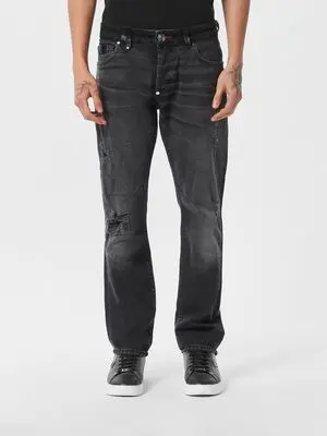 Philipp Plein Wide-leg Jeans - Black