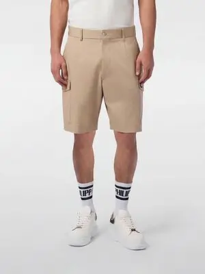 Philipp Plein Stretch Cotton Chino Shorts - Beige