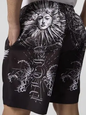 Philipp Plein Graphic Print Jersey Shorts