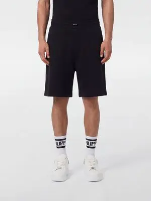 Philipp Plein Sports Shorts With Logo Detail - Black