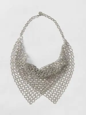 Emporio Armani Beaded Necklace - Silver
