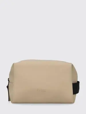 Rains Waterproof Travel Beauty Case With Zip And Side Handle Beige