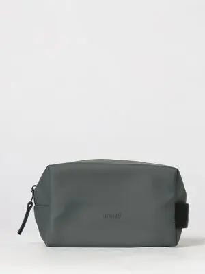 Rains Waterproof Travel Beauty Case With Zip And Side Handle Grey