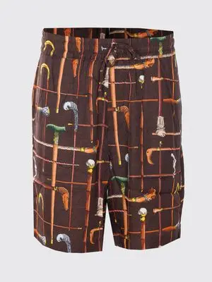 Drole De Monsieur Graphic Print Viscose Shorts