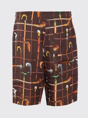 Drole De Monsieur Graphic Print Viscose Shorts