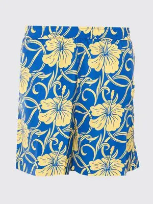 Drole De Monsieur Floral Print Technical Fabric Knee-length Shorts