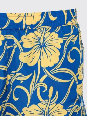 Drole De Monsieur Floral Print Technical Fabric Knee-length Shorts