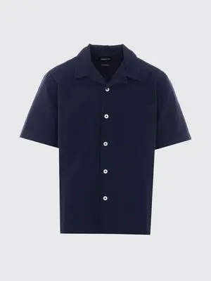 Howlin' Stretch-cotton Bowling Shirt With Cuban Collar And Short Sleeves
