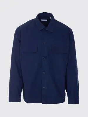 FAMILY FIRST Cotton Shirt Jacket With Dropped Shoulders And Logo