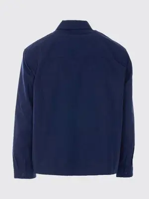 FAMILY FIRST Cotton Shirt Jacket With Dropped Shoulders And Logo