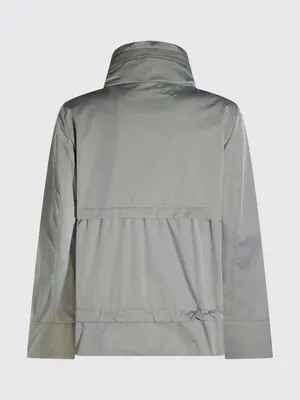 MOORER Short Technical Fabric Hooded Windbreaker Jacket