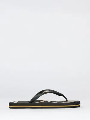 EA7 Logo Flip Flops - Black