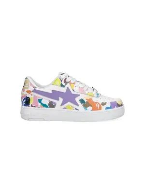 A BATHING APE Sta Icon #2" Leather Sneakers
