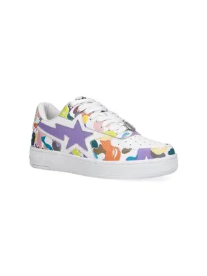 A BATHING APE Sta Icon #2" Leather Sneakers