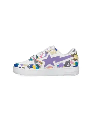 A BATHING APE Sta Icon #2" Leather Sneakers
