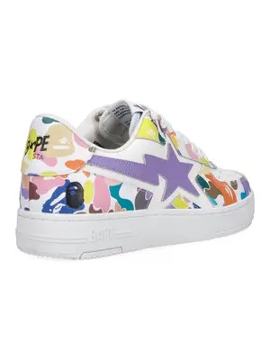 A BATHING APE Sta Icon #2" Leather Sneakers