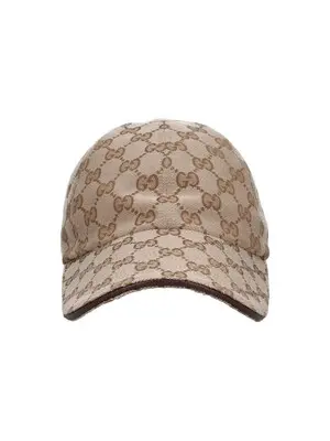 Gucci Baseball Cap "gg" Monogrammed Canvas - Beige