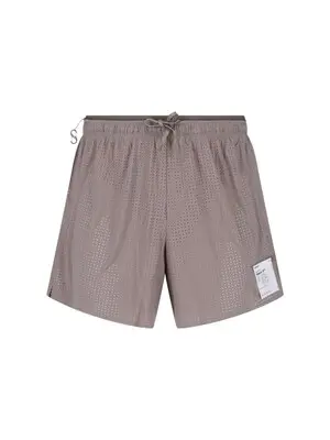 Satisfy Space-o" Perforated Stretch Shorts - Gray