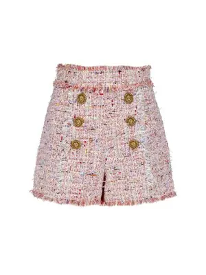 Balmain Straight Leg Shorts For Women