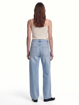FRAME The Bow Straight Jeans - Light Blue