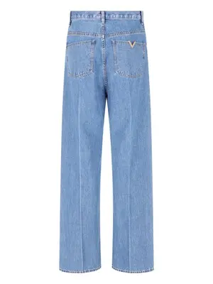 Valentino Garavani Vgold" Straight Leg Jeans