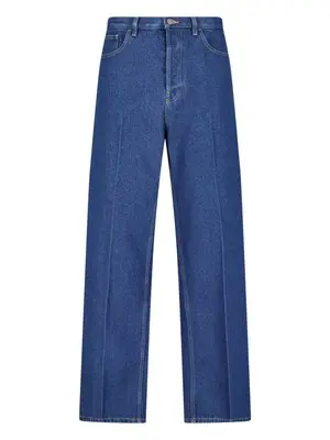 Valentino Garavani Vgold" Straight Leg Jeans - Blue