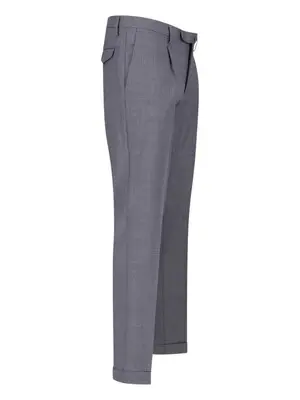 BRIGLIA 1949 Grey Virgin Wool Tailored Straight Pants