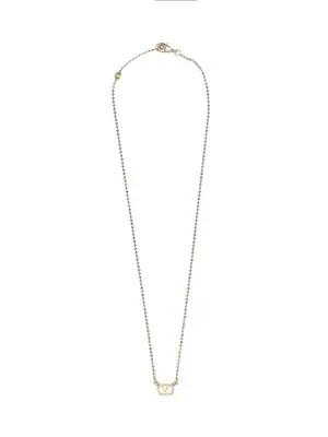 Valentino Garavani Vlogo Necklace With Crystal Detail