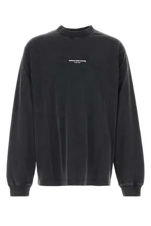 Alexander Wang Slate Cotton Oversize T-shirt - Gray