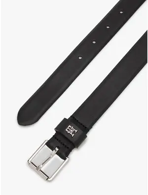 Tommy Hilfiger Slim Leather Belt With Square Buckle