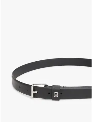Tommy Hilfiger Slim Leather Belt With Square Buckle