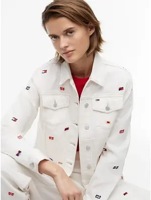 Tommy Hilfiger Embroidered Denim Trucker Jacket