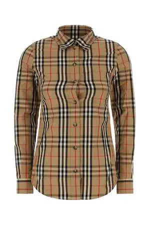 Burberry Embroidered Cotton Shirt - Multicolor