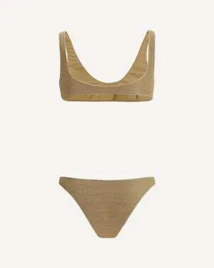 Oseree Lumiere Sporty Bikini - Gold
