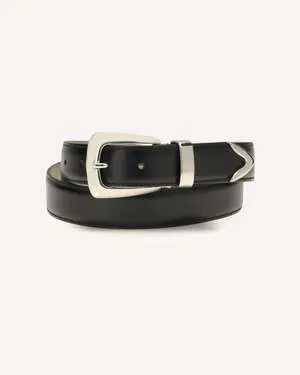 Khaite Benny Belt In Suede - Black