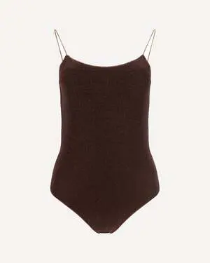 Oseree Lumière Maillot Swimsuit - Brown