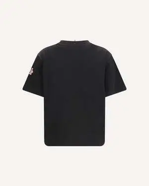 Moncler Cotton Logo T-shirt - Black