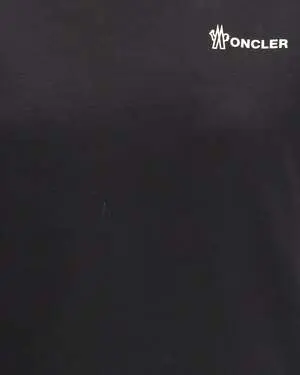 Moncler Cotton Logo T-shirt - Black